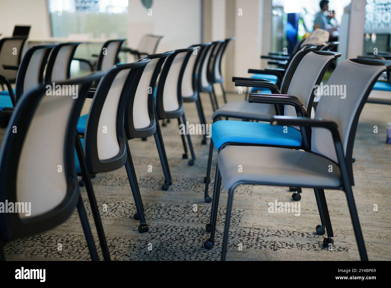 conference room empty chairs interior Stock Photo - Alamy