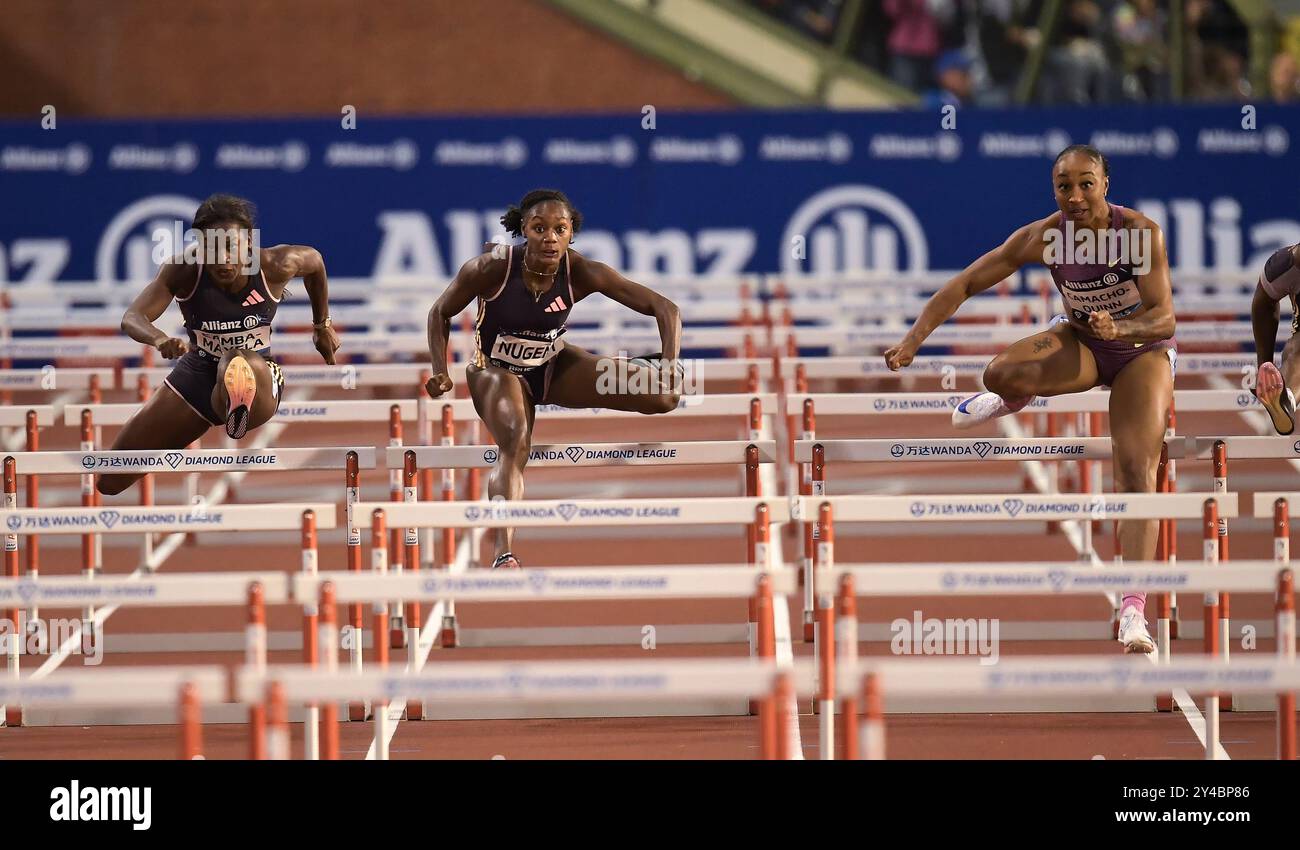 Cyréna Samba-Mayela, Ackera Nugent and Jasmine Camacho-Quinn competing ...