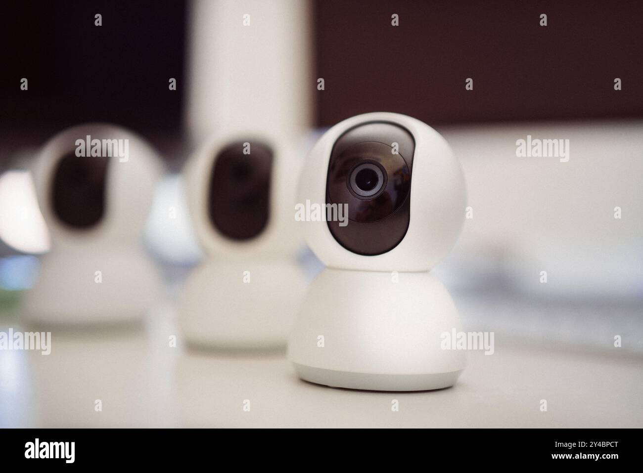 Webcam ip security camera. Smart home automation devices. System security Stock Photo - Alamy