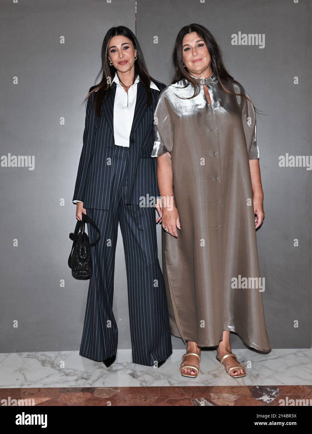 Milan, Italy Martino Midali MFW fashion show spring summer 25 In the photo:Veronica Cozzani ...