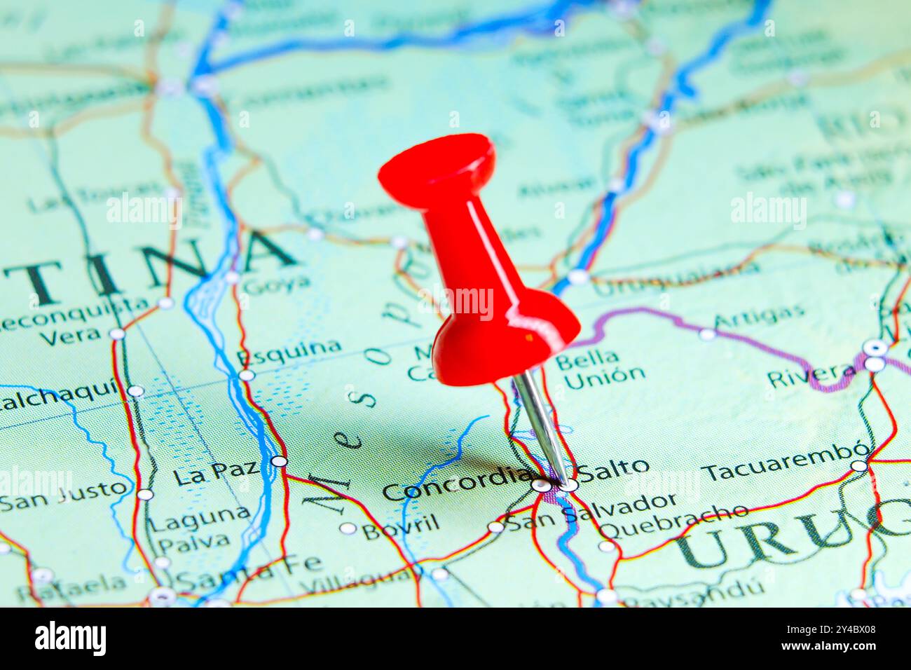 Salto uruguay map hi-res stock photography and images - Alamy