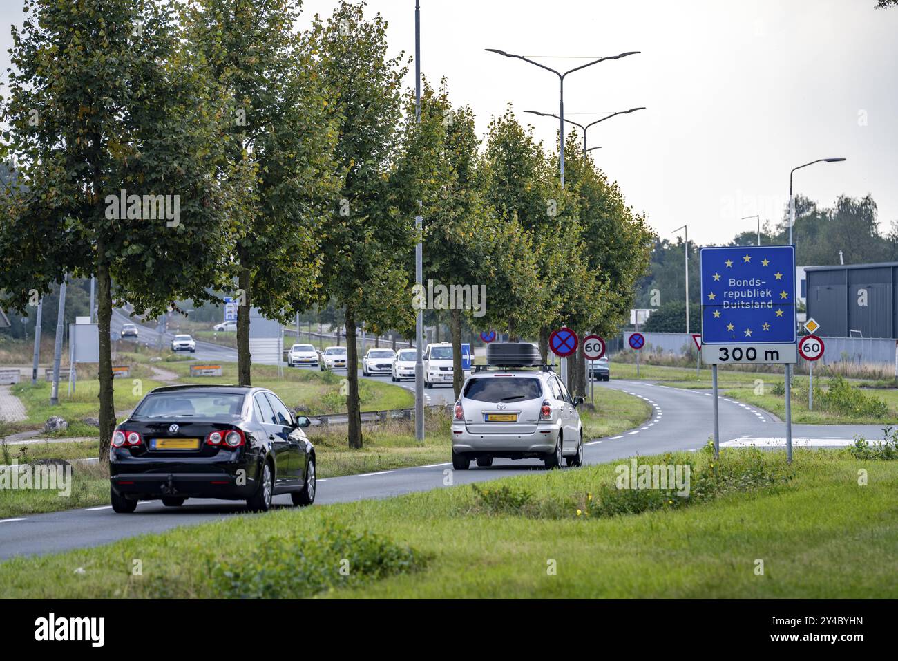 The so-called Green Border, at the former border crossing Schwanenhaus ...