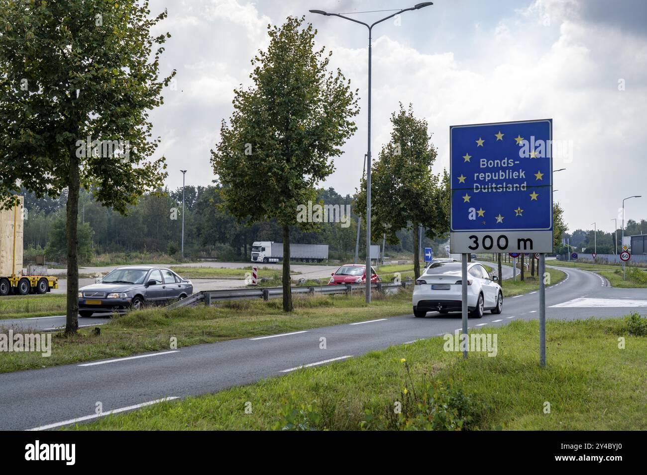The so-called Green Border, at the former border crossing Schwanenhaus ...
