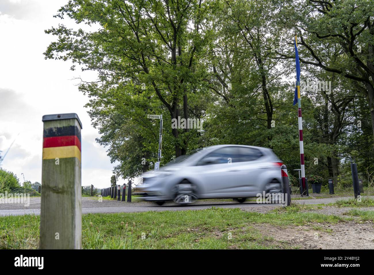 The so-called Green Border, at the former border crossing Grenzweg near ...