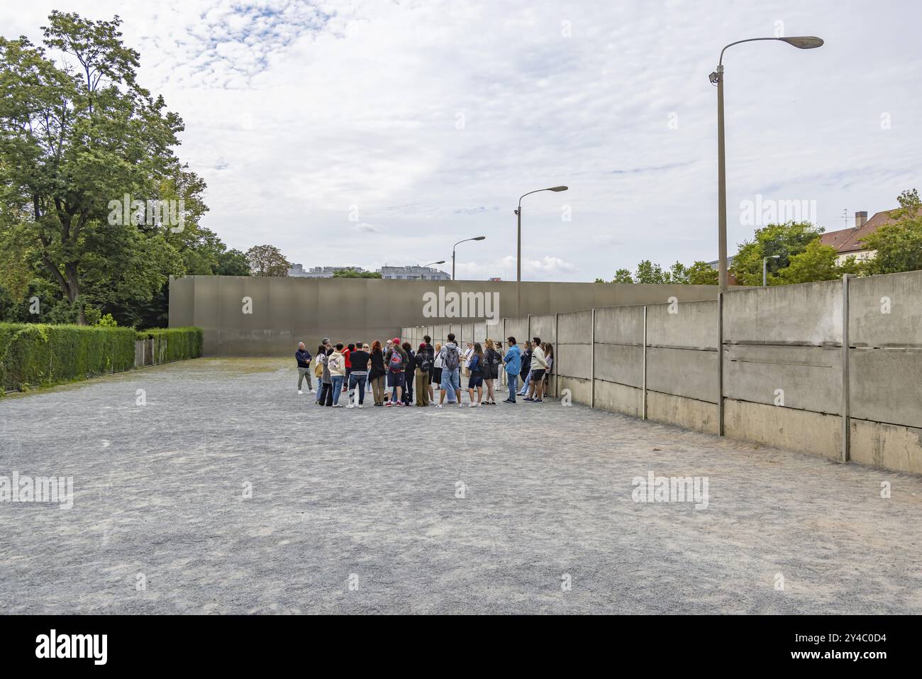 Berlin Wall Memorial, sight and reminder of the division by the Berlin Wall and of the ...