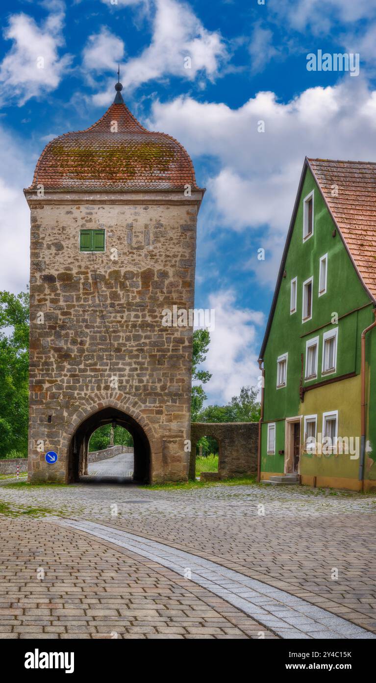 Historic city gate of Ornbau (Franconia, Germany Stock Photo - Alamy