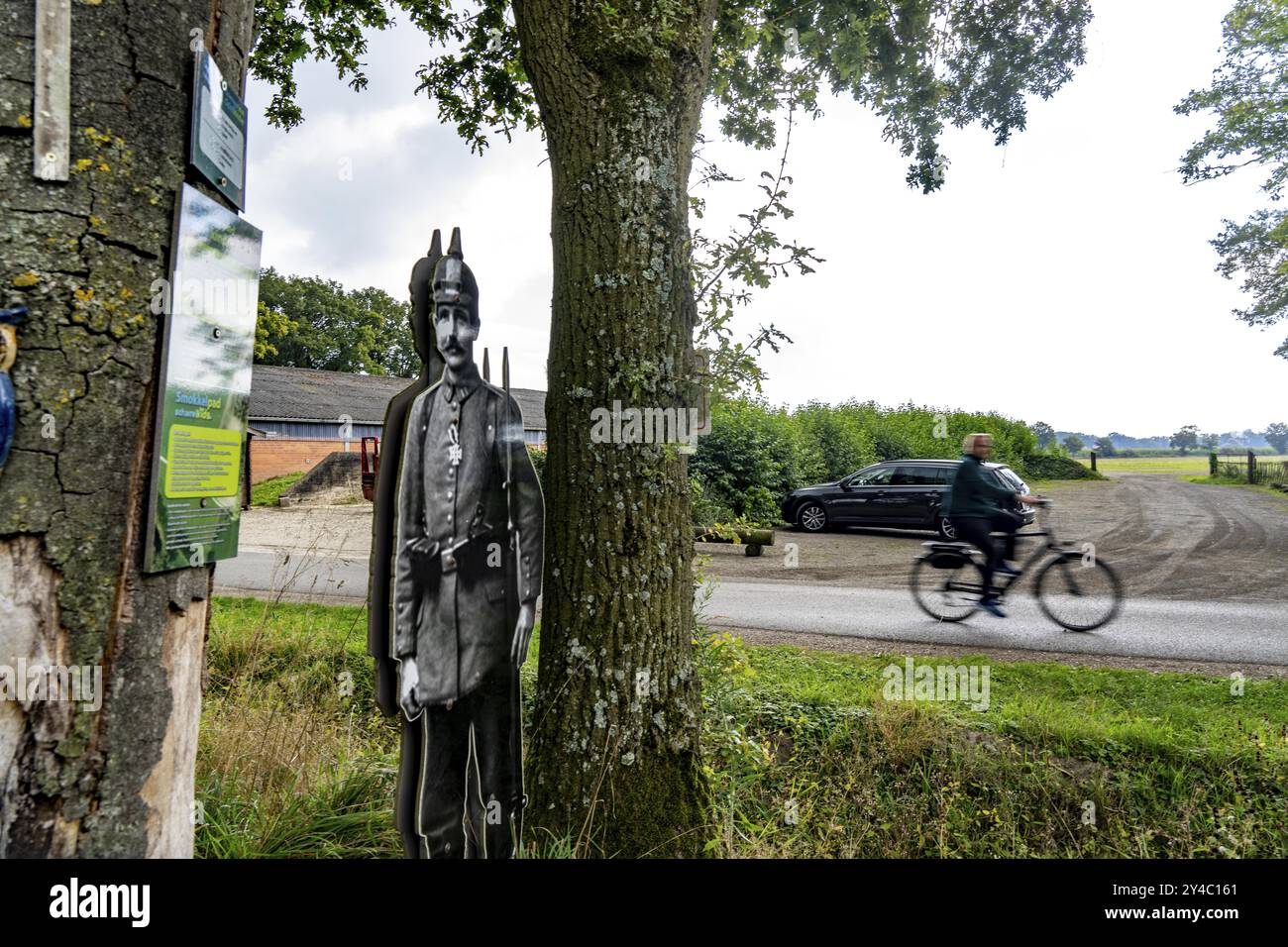 The so-called Green Border, at the former border crossing Grenzweg near ...