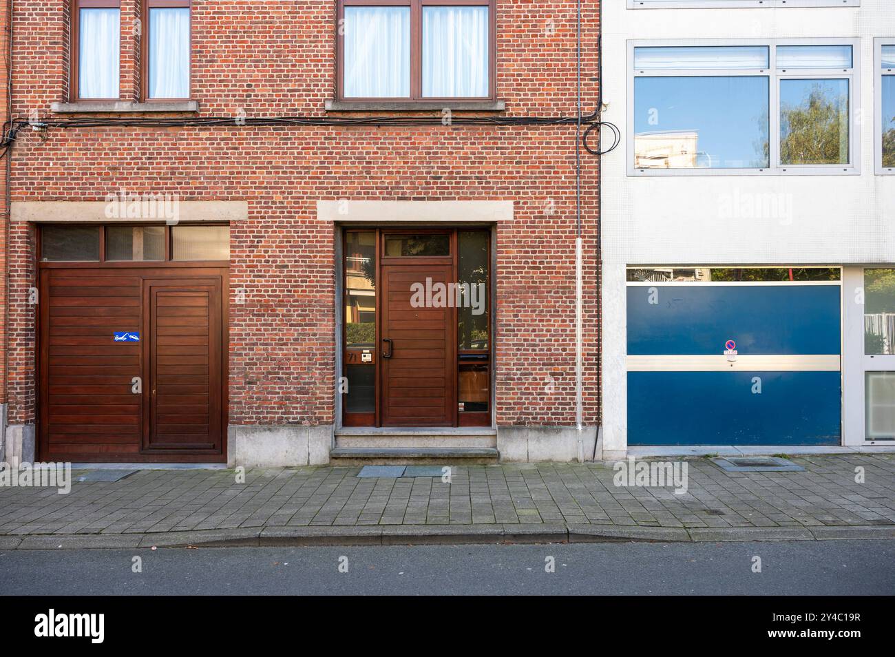 Jette, Brussels, Belgium SEP 15, 2024 - Residential apartment block ...