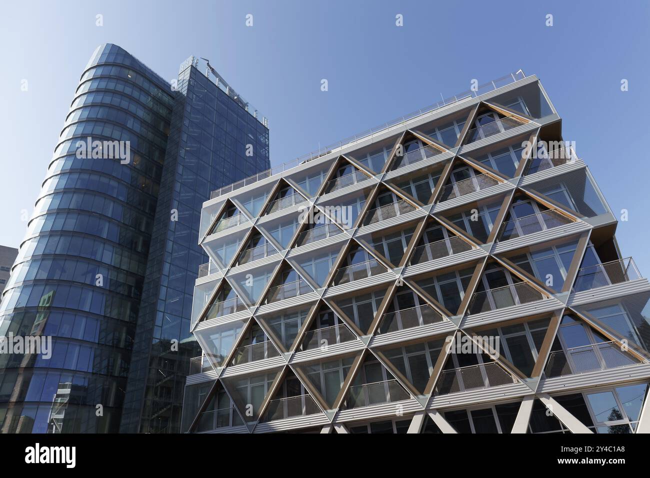 Office building The Cradle by HPP Architekten, innovative timber hybrid construction ...