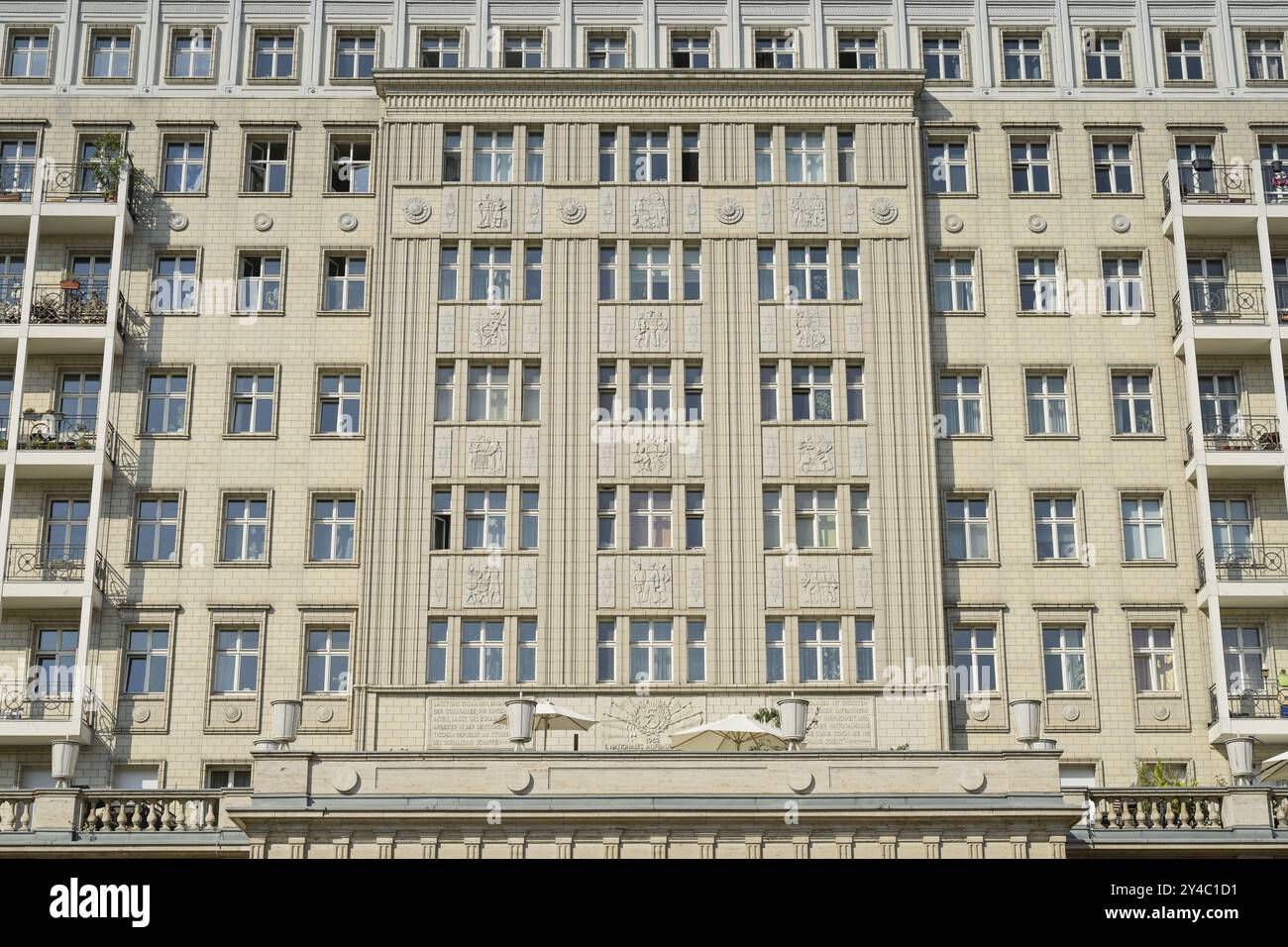 Residential buildings, Architecture, Karl-Marx-Allee, Friedrichshain ...