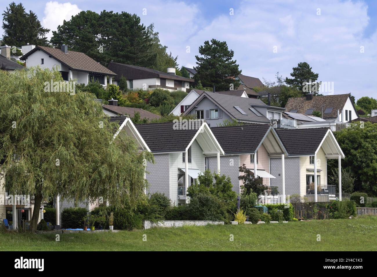 Modern architecture estate houses hi-res stock photography and images ...