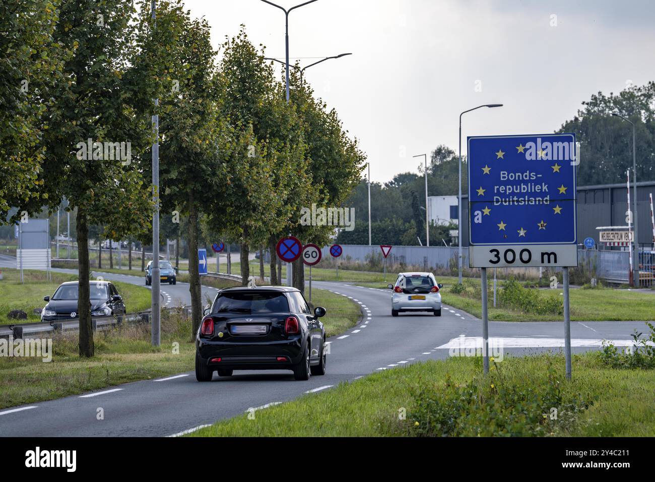 The so-called Green Border, at the former border crossing Schwanenhaus ...