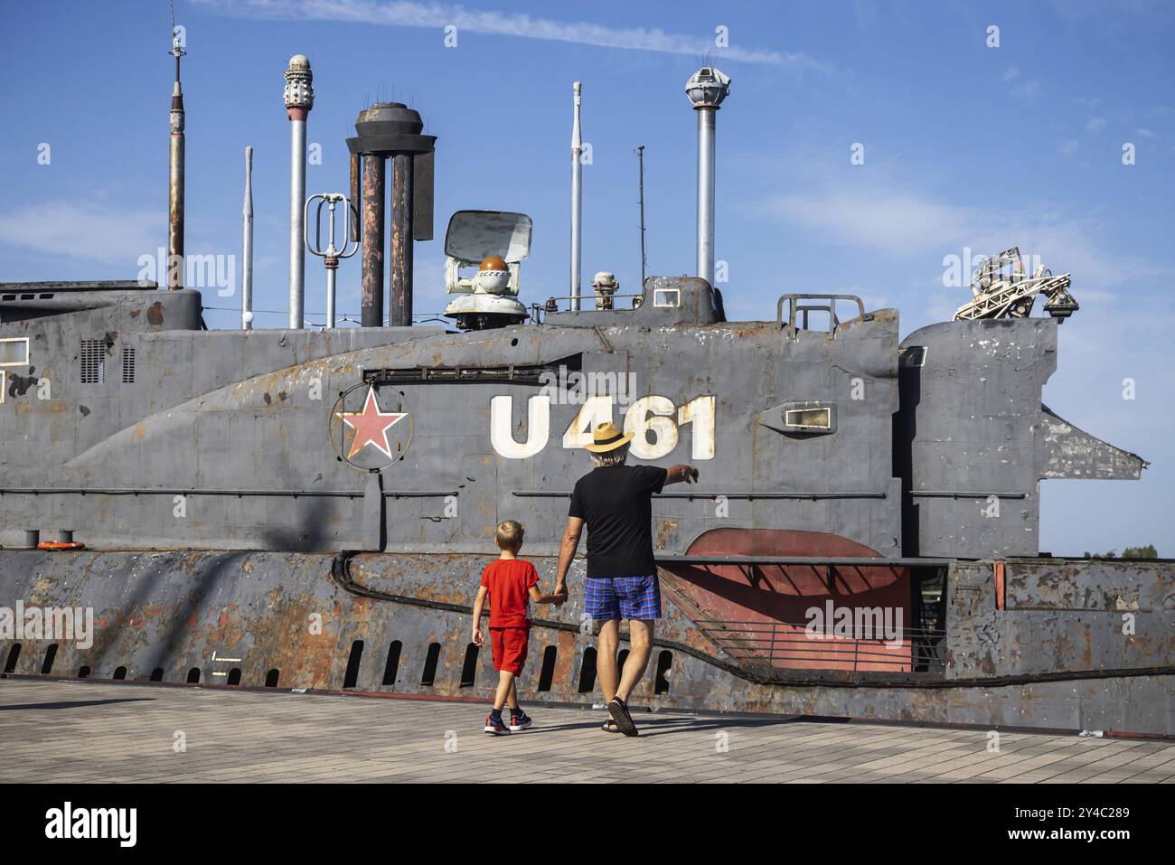 Submarine JULIETT U-461, former Russian submarine, tourist attraction ...