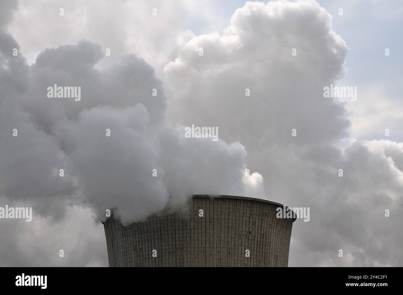 Niederaussem power plant, a base-load power plant operated by RWE ...