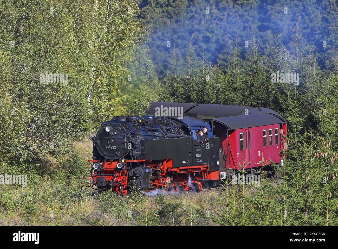 HSB, Harz narrow-gauge railway, locomotive, steam engine, smoke, HSB ...