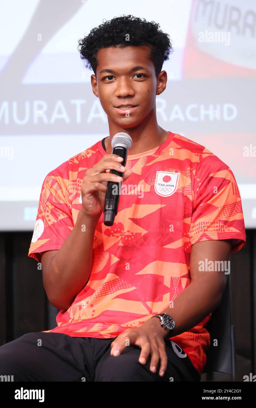 Tokyo, Japan. 17th Sep, 2024. Paris Olympic men's 110m hurdle finalist ...