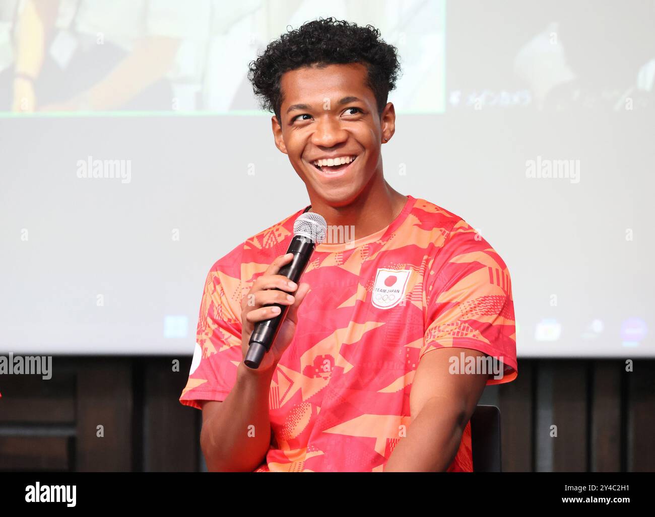 Tokyo, Japan. 17th Sep, 2024. Paris Olympic men's 110m hurdle finalist ...