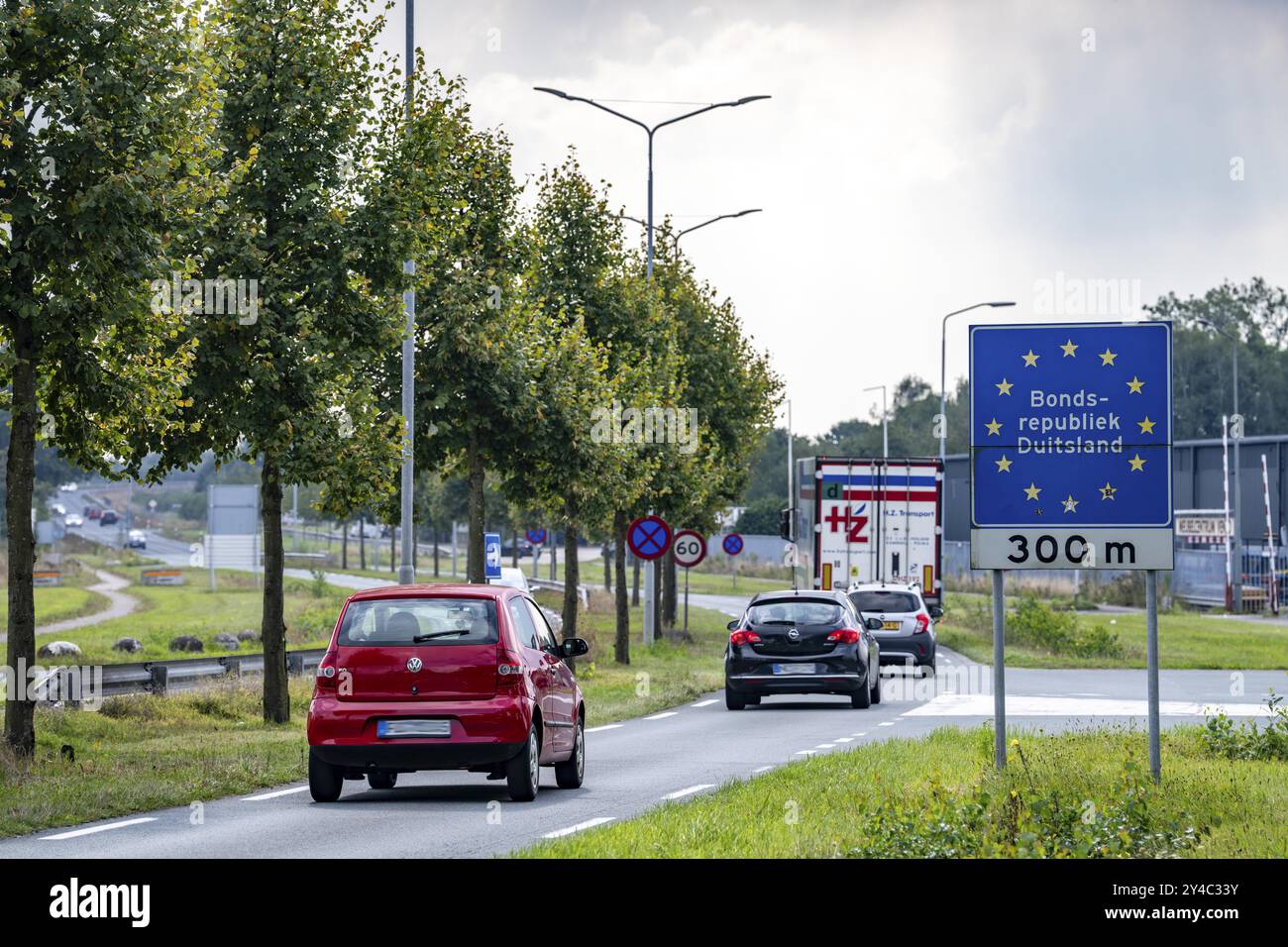 The so-called Green Border, at the former border crossing Schwanenhaus ...