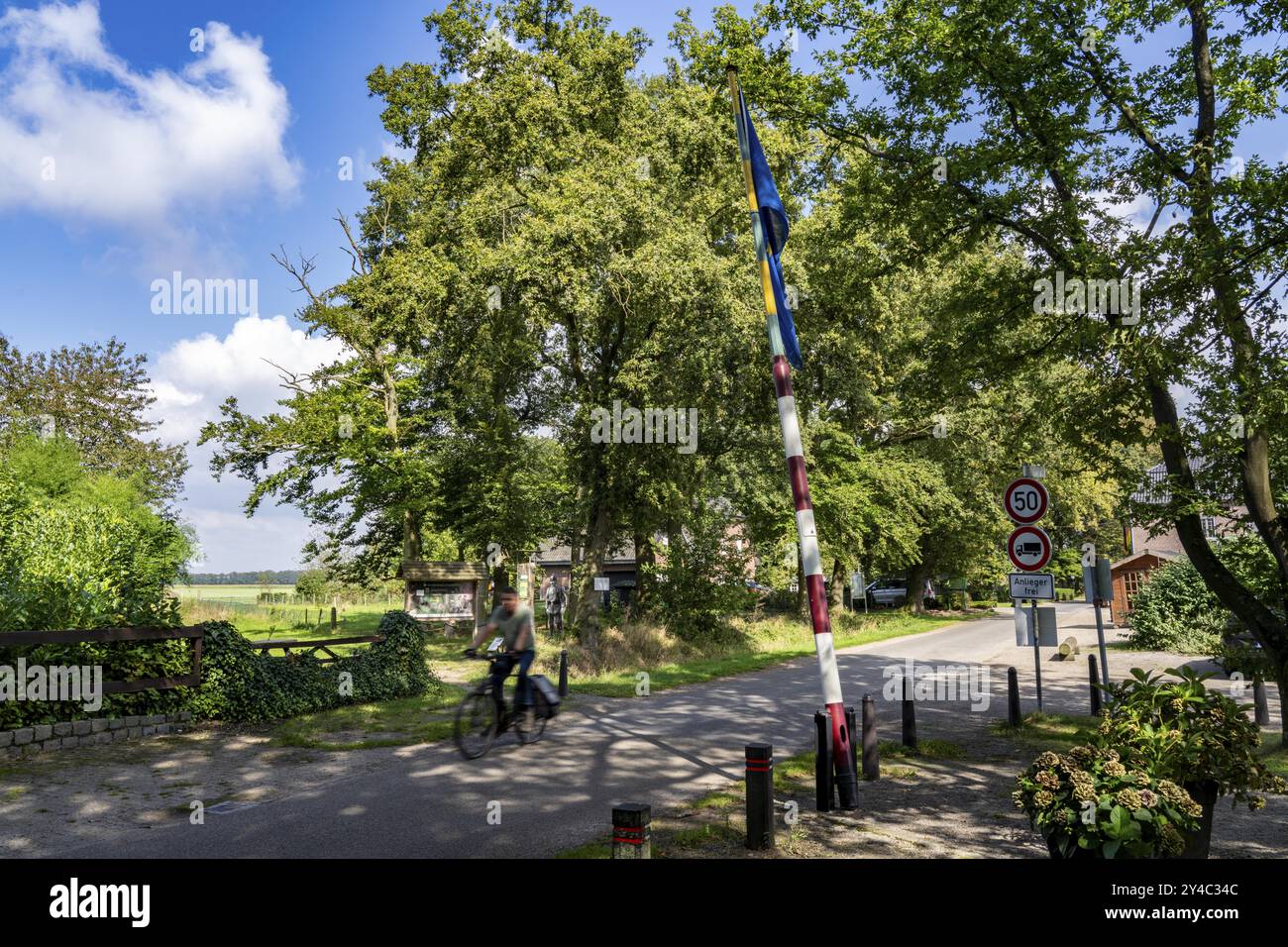 The so-called Green Border, at the former border crossing Grenzweg near ...