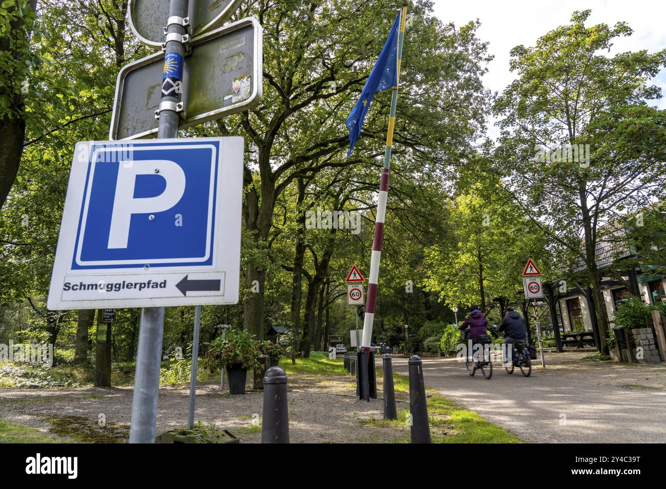 The so-called Green Border, at the former border crossing Grenzweg near ...