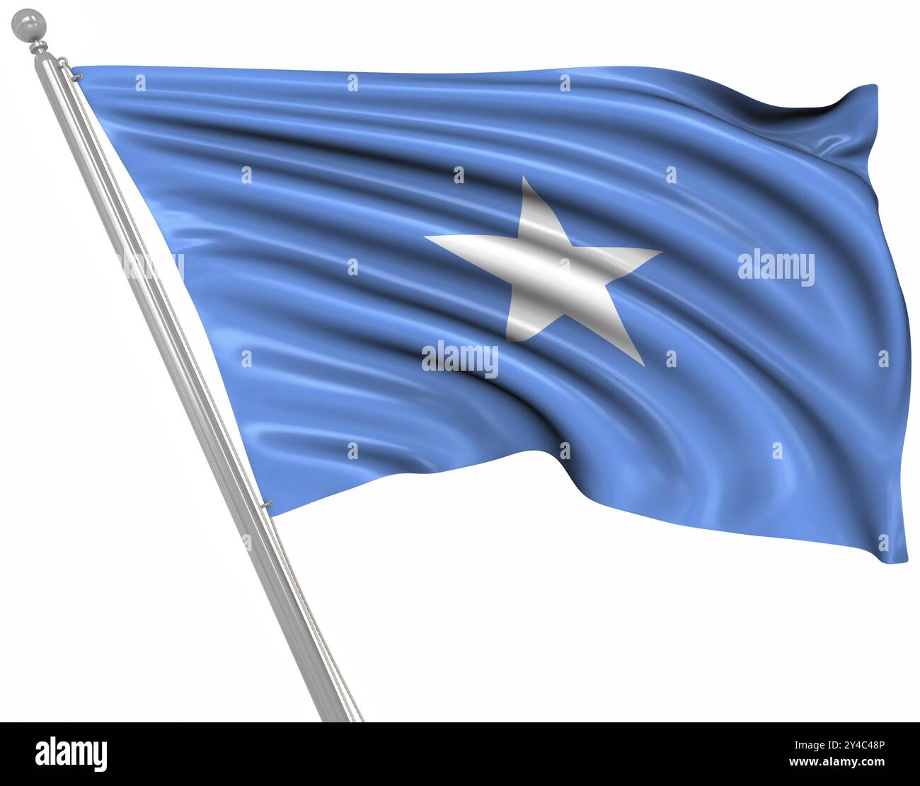 Flag of Somalia, This is a computer generated and 3d rendered image ...