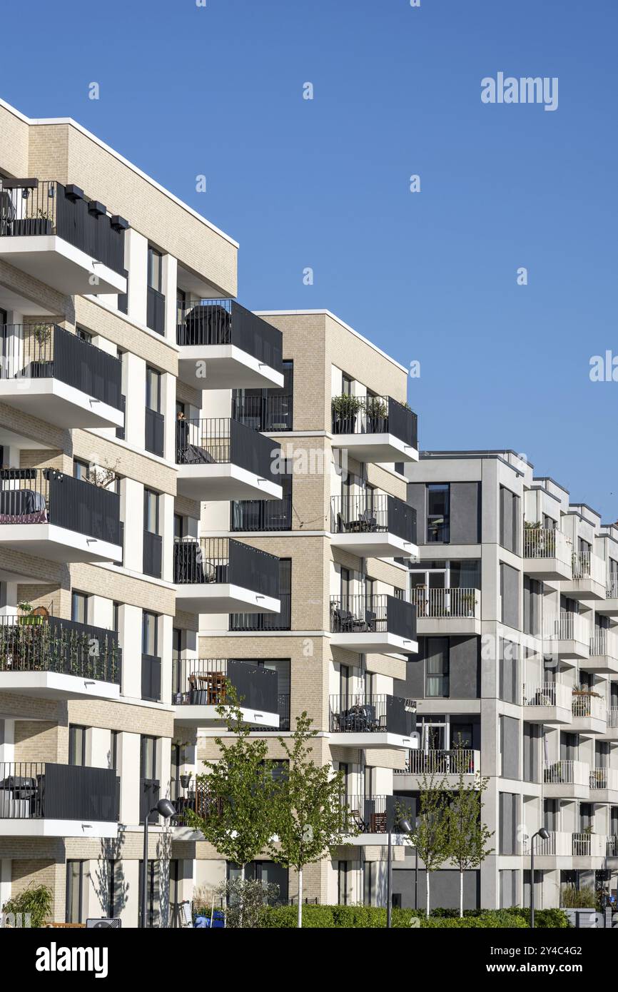 New modern residential buildings in Berlin, Germany, Europe Stock Photo ...