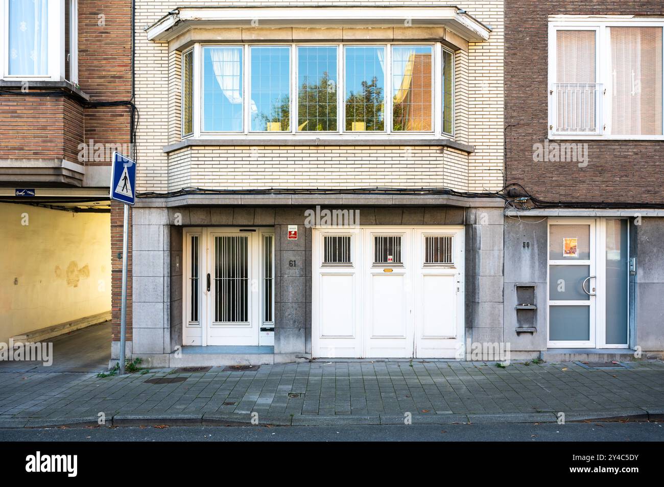 Jette, Brussels, Belgium SEP 15, 2024 - Residential apartment block ...