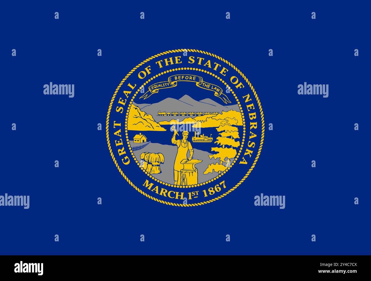 Nebraska state illustration hi-res stock photography and images - Alamy