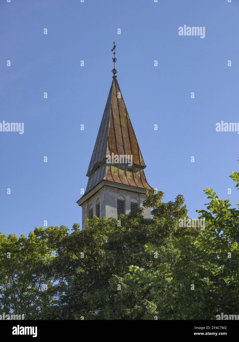 Church with weather vane hi-res stock photography and images - Alamy