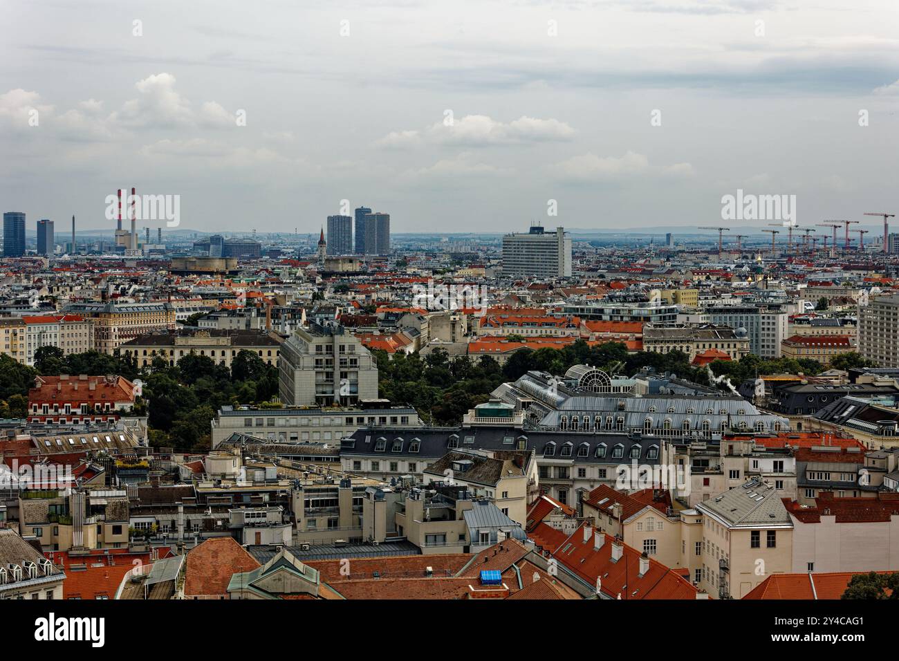 Vienna Austria capital in Europe EU crossed by the Danube river. the ...