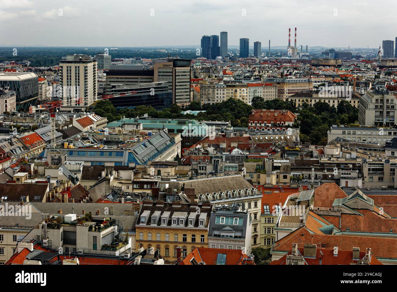 Vienna Austria capital in Europe EU crossed by the Danube river. the ...