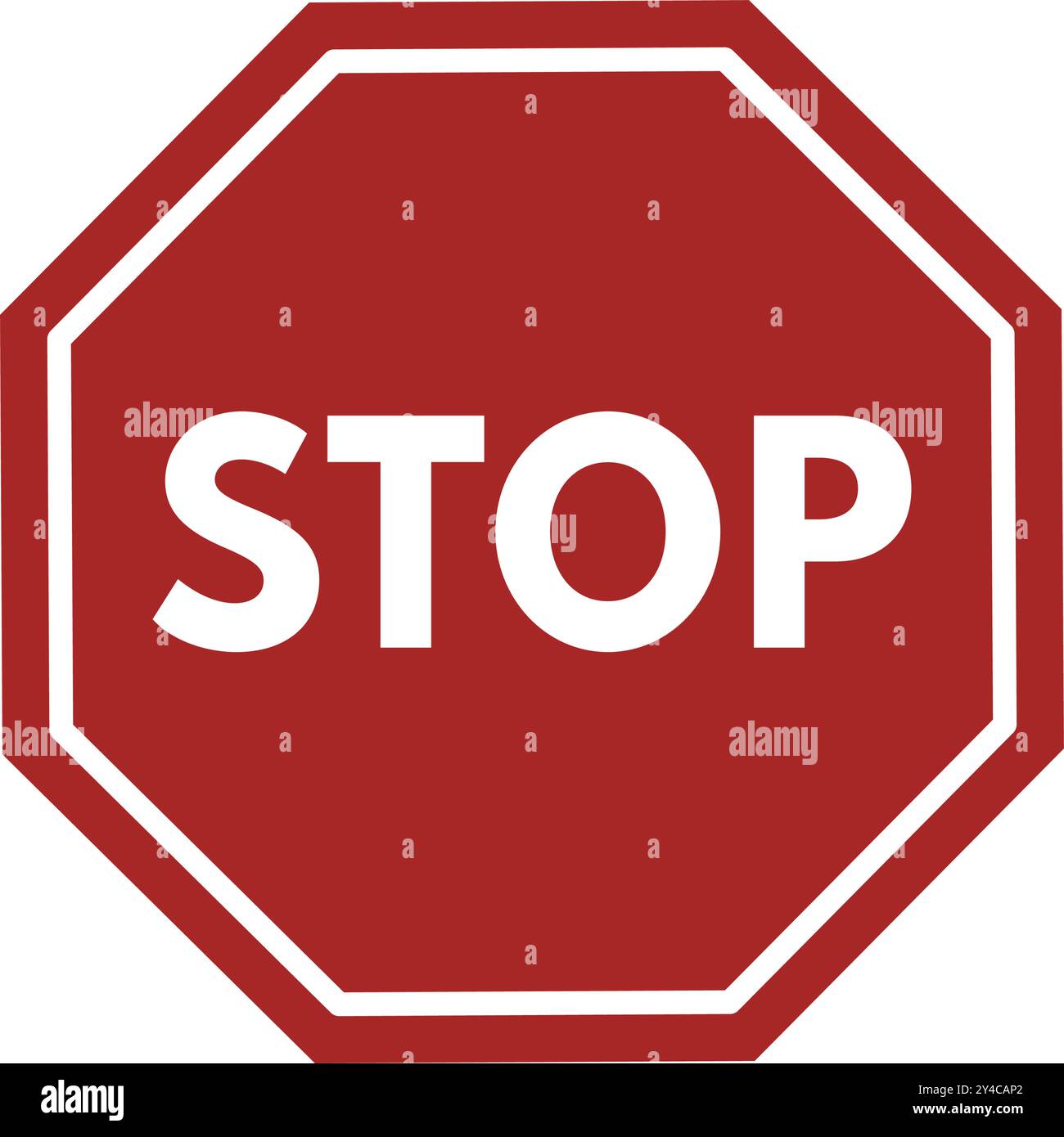 Stop sign - vector illustration Stock Vector Image & Art - Alamy