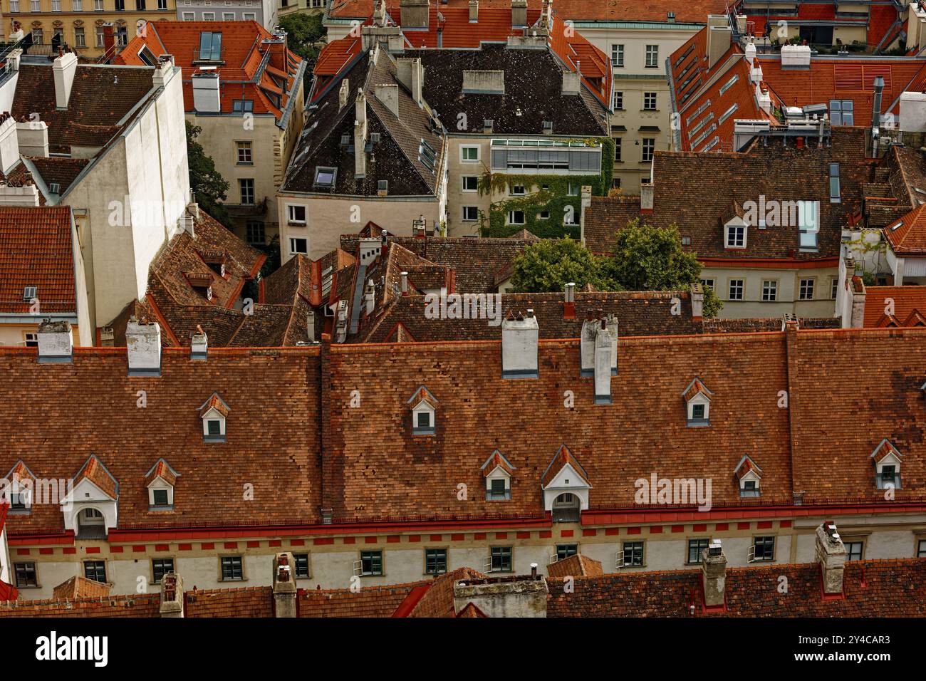 Vienna Austria capital in Europe EU crossed by the Danube river. the ...