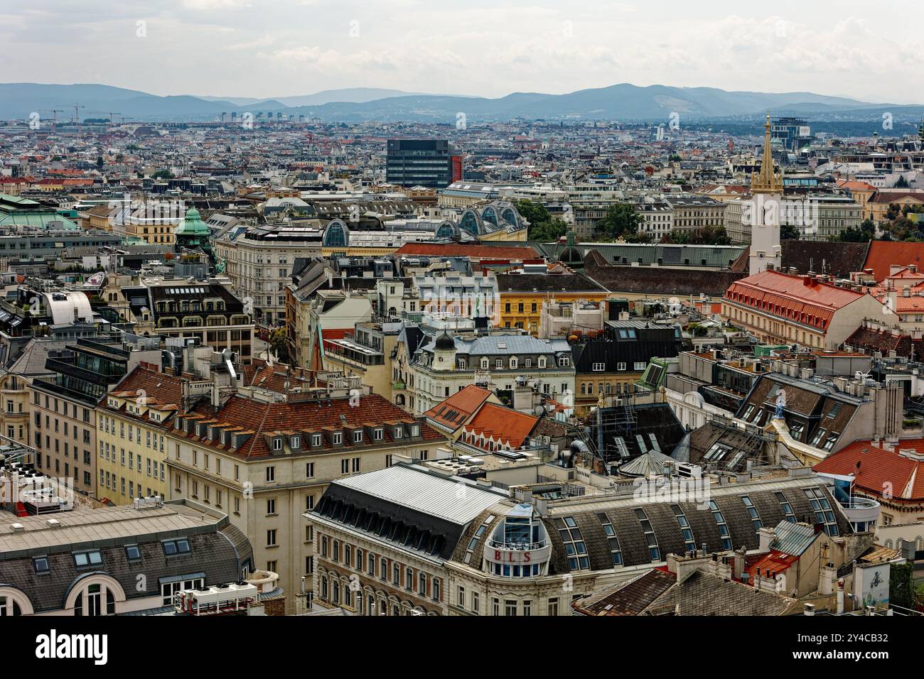 Vienna Austria capital in Europe EU crossed by the Danube river. the ...