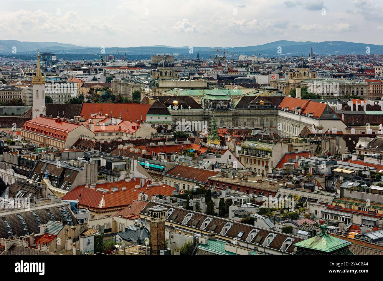 Vienna Austria capital in Europe EU crossed by the Danube river. the ...