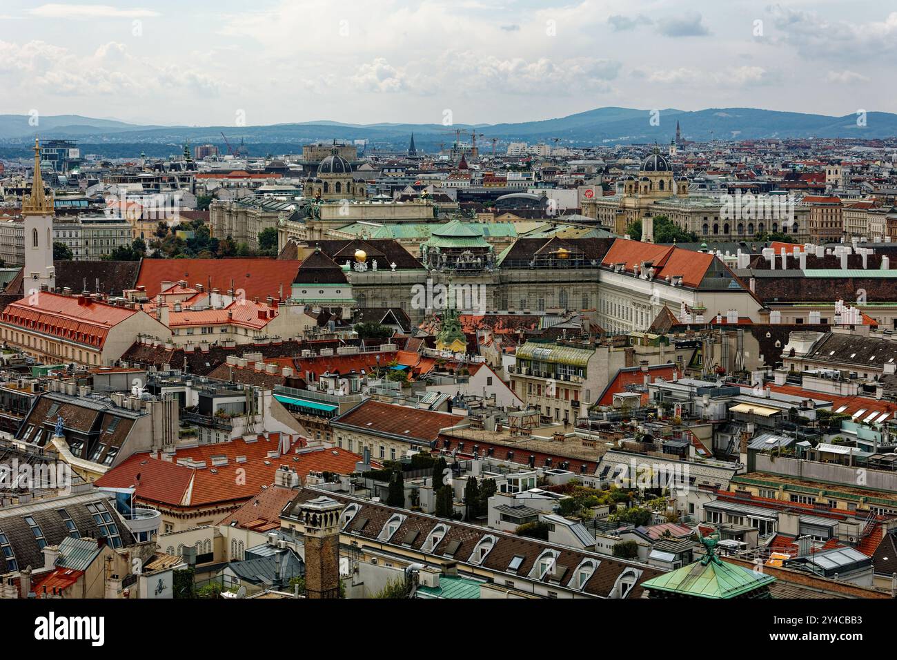 Vienna Austria capital in Europe EU crossed by the Danube river. the ...