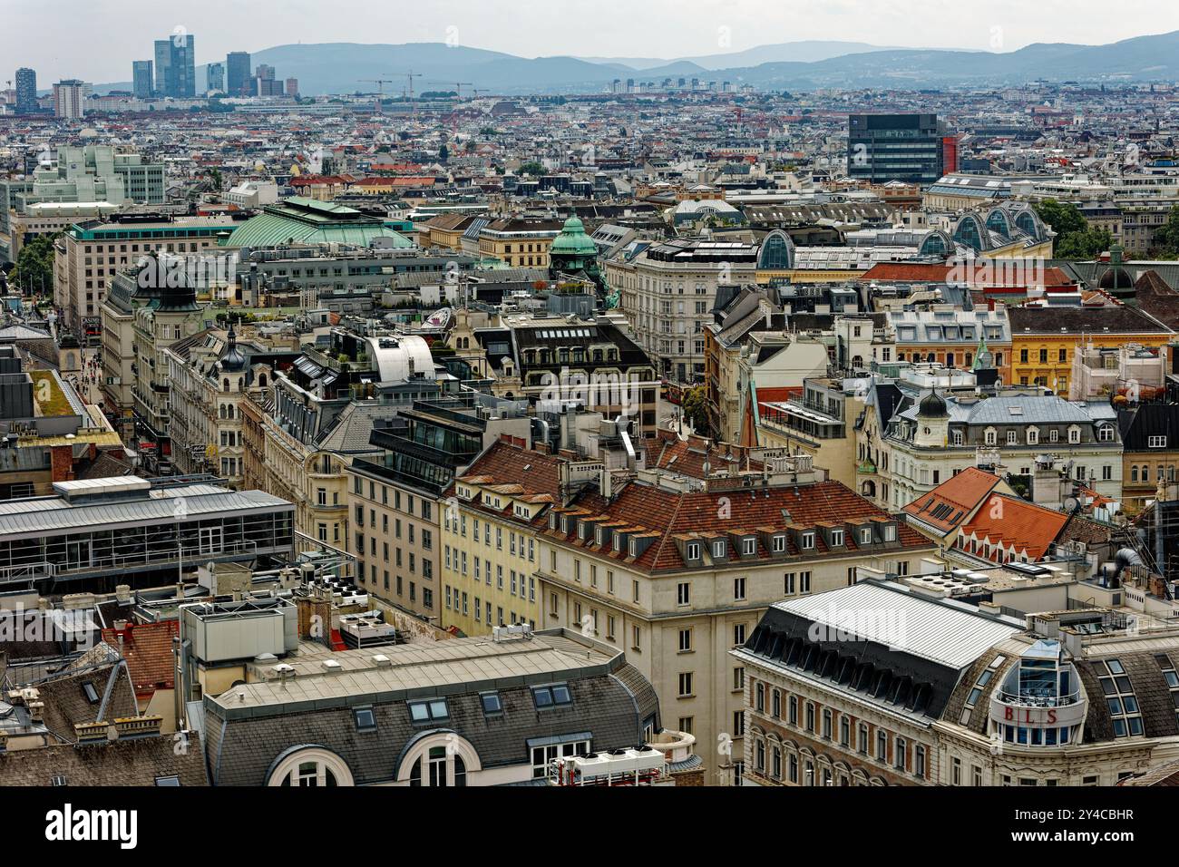 Vienna Austria capital in Europe EU crossed by the Danube river. the ...