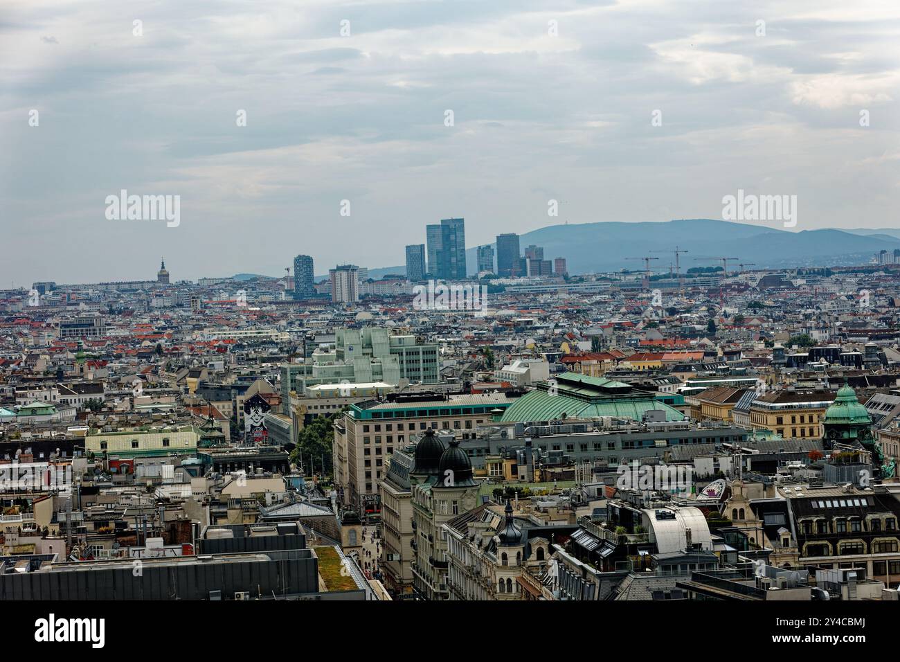 Vienna Austria capital in Europe EU crossed by the Danube river. the ...