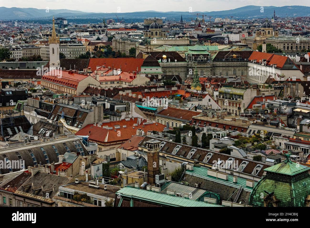 Vienna Austria capital in Europe EU crossed by the Danube river. the ...