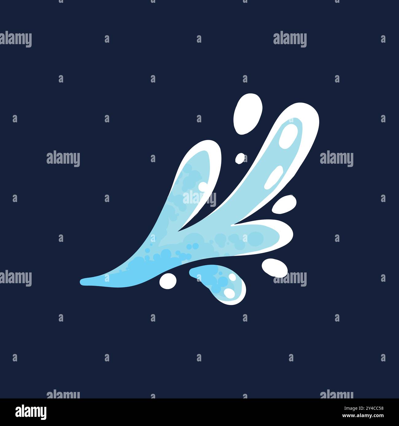 Aqua water splash. Liquid water drop, blue transparent splashes, water ...