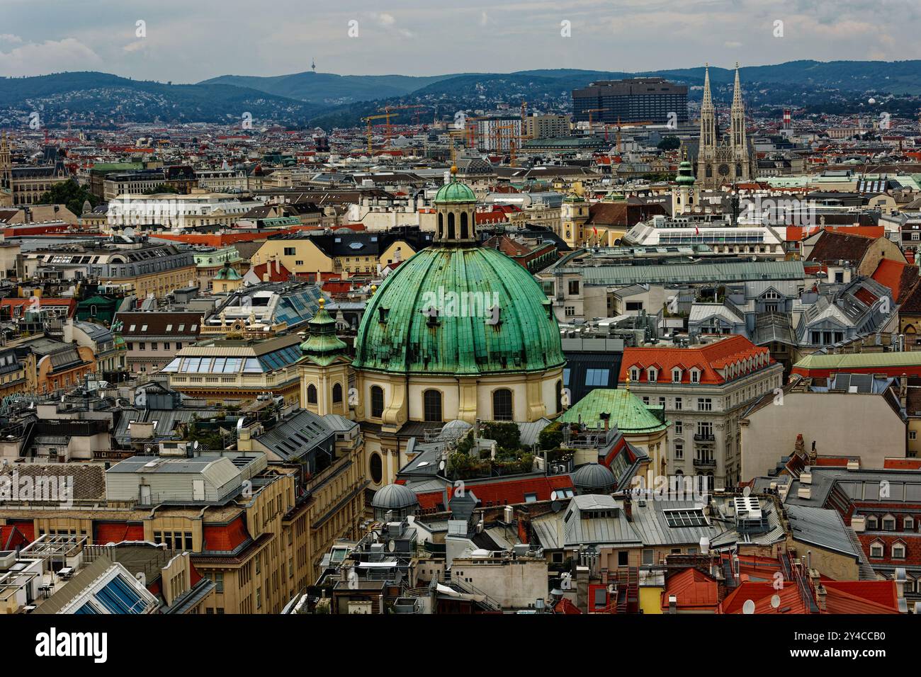 Vienna Austria capital in Europe EU crossed by the Danube river. the ...