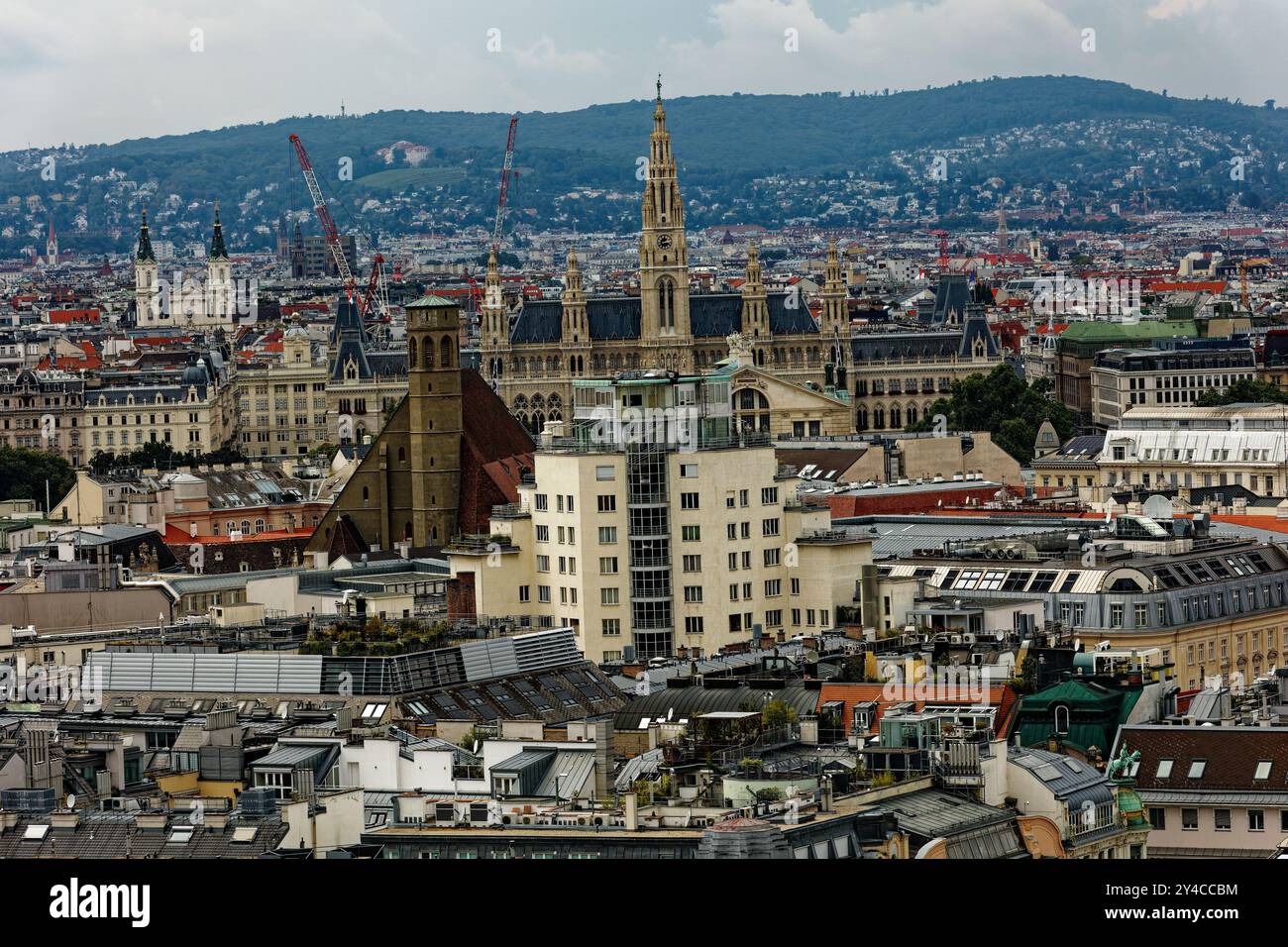 Vienna Austria capital in Europe EU crossed by the Danube river. the ...