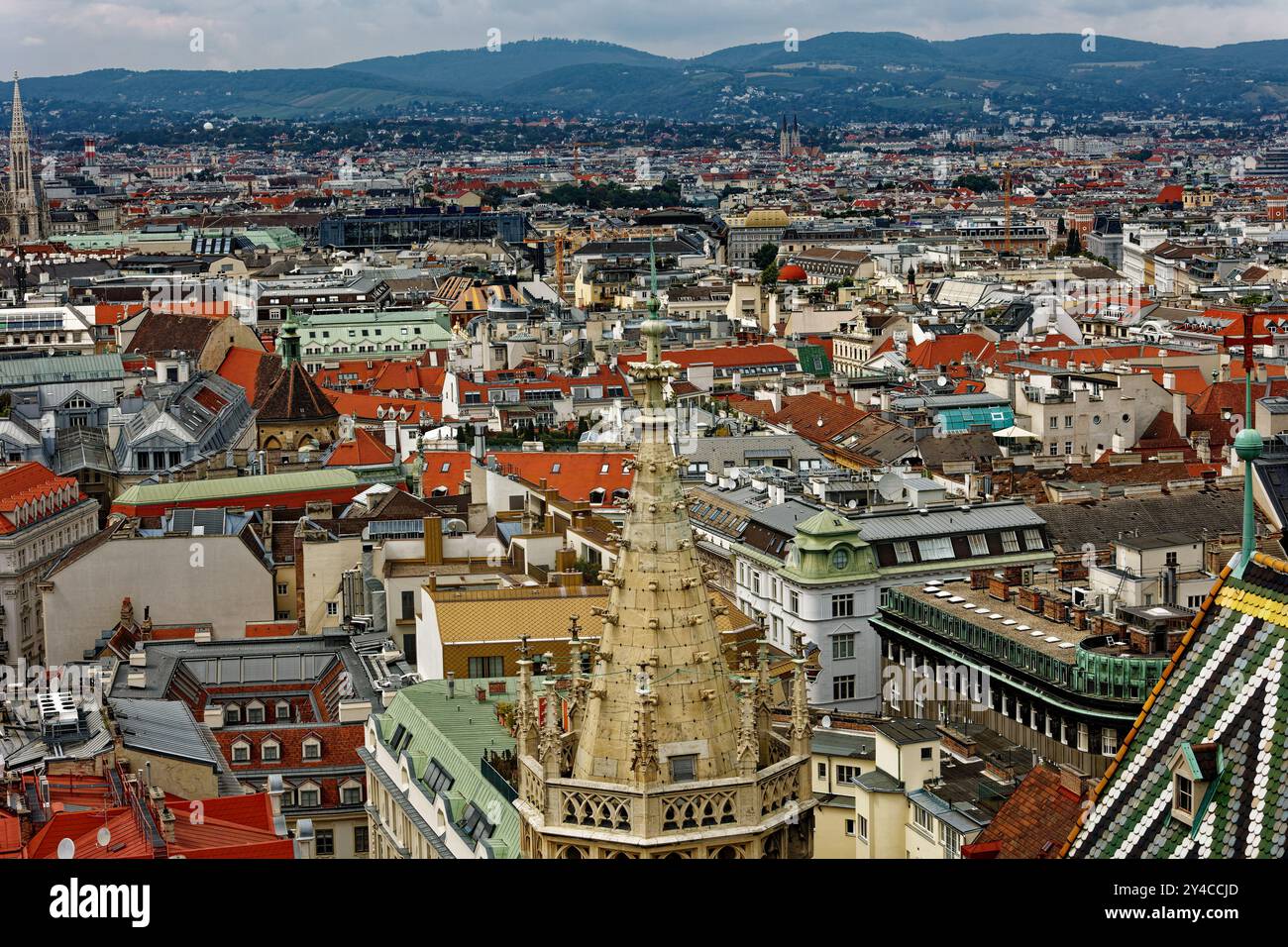 Vienna Austria capital in Europe EU crossed by the Danube river. the ...