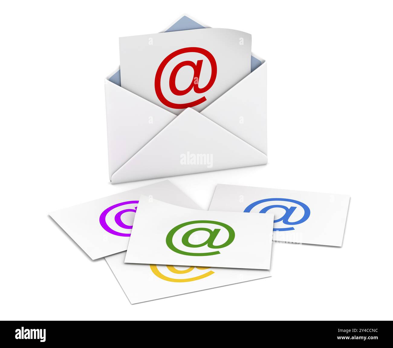 Email concept, This is a computer generated and 3d rendered picture ...