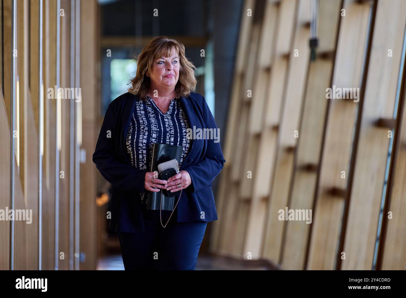 Edinburgh Scotland, UK 17 September 2024. Fiona Hyslop MSP at the ...