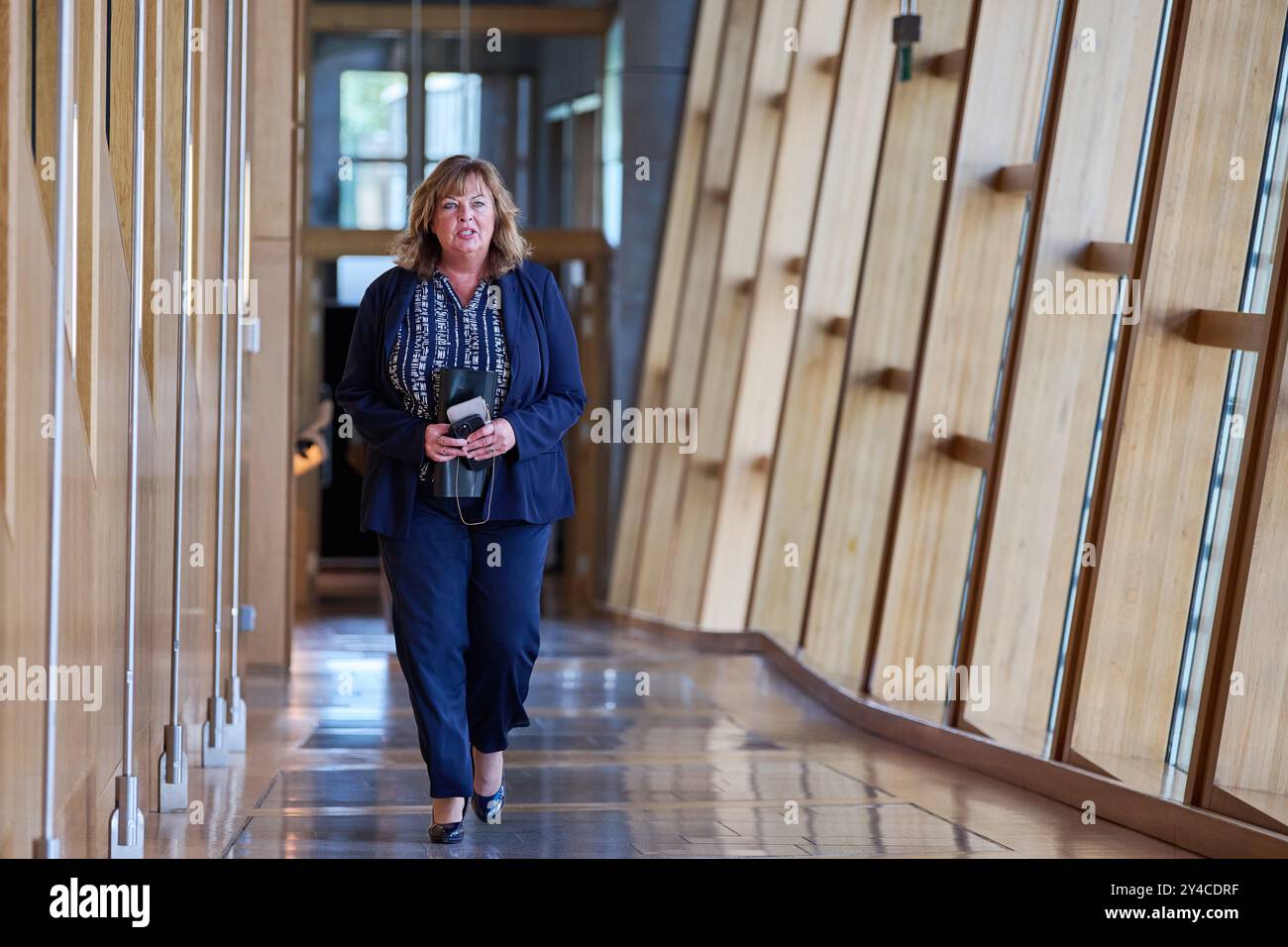 Edinburgh Scotland, UK 17 September 2024. Fiona Hyslop MSP at the ...