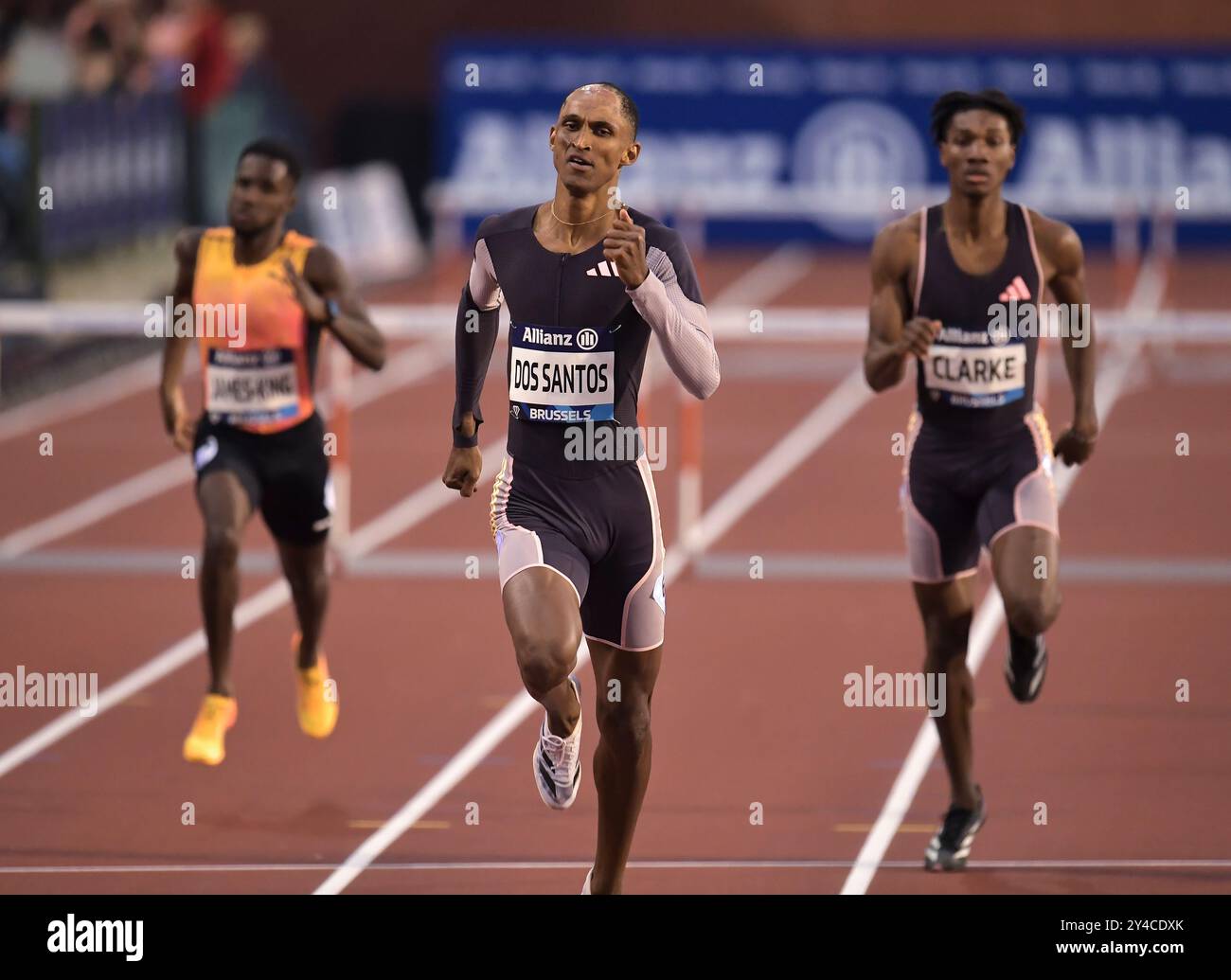 Alison dos Santos of Brazil competing 400m hurdles at the Memorial Van ...