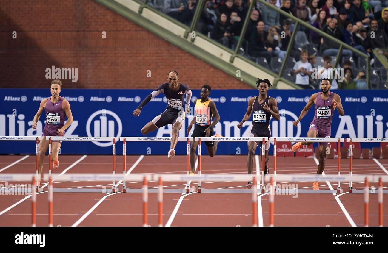 Alison dos Santos of Brazil competing 400m hurdles at the Memorial Van ...
