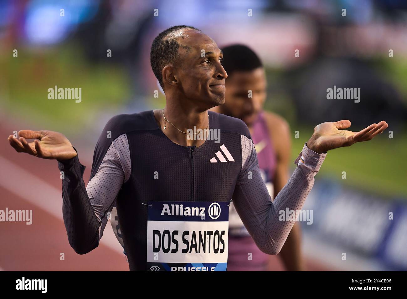 Alison dos Santos of Brazil competing 400m hurdles at the Memorial Van ...
