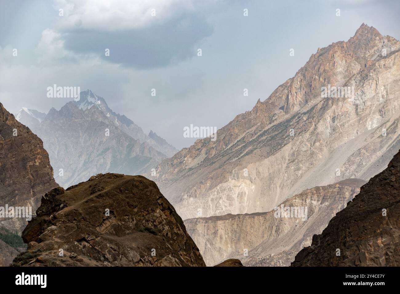 Elegant mountains in the Hunza Valley Stock Photo - Alamy